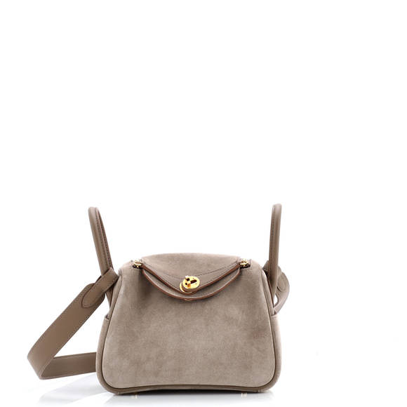 Hermes | Bags | Hermes Mini Lindy Bag Grizzly And Swift | Poshmark